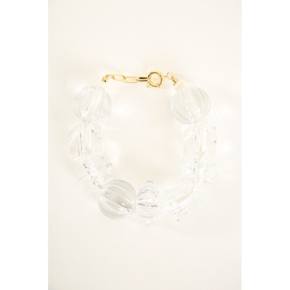 Colar Bids Maxi Transparente Lo De Lui - Transparente - gallerist