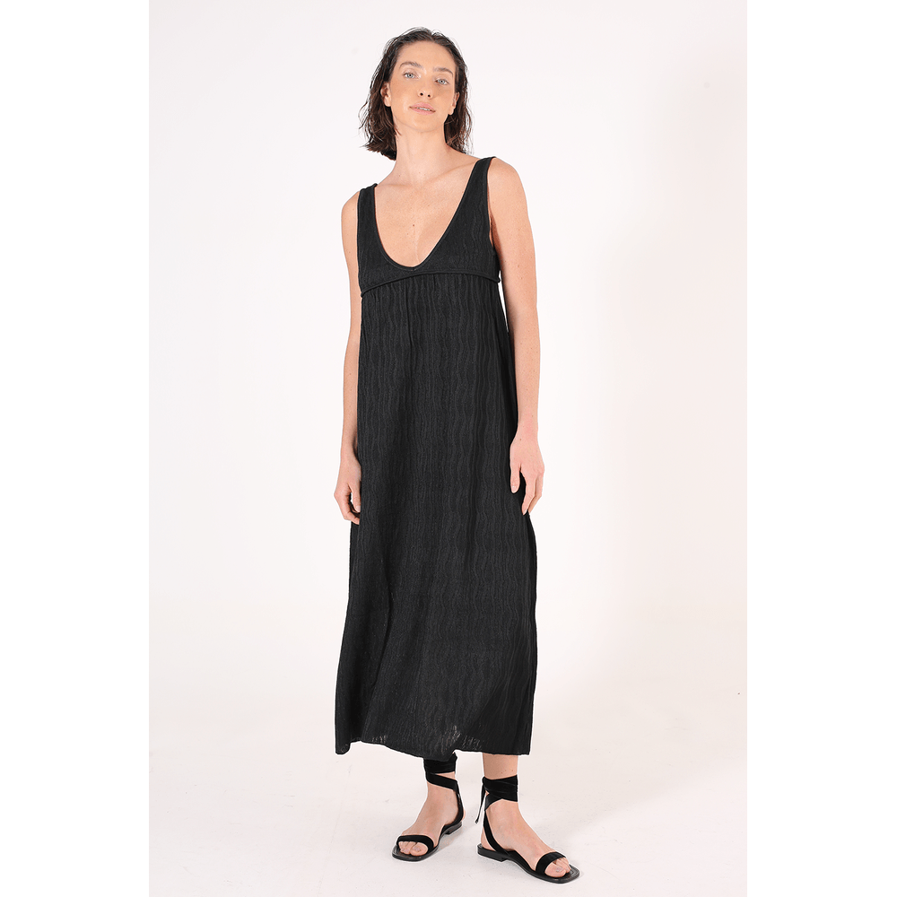 Vestido Hydra Preto Tata - Preto - gallerist