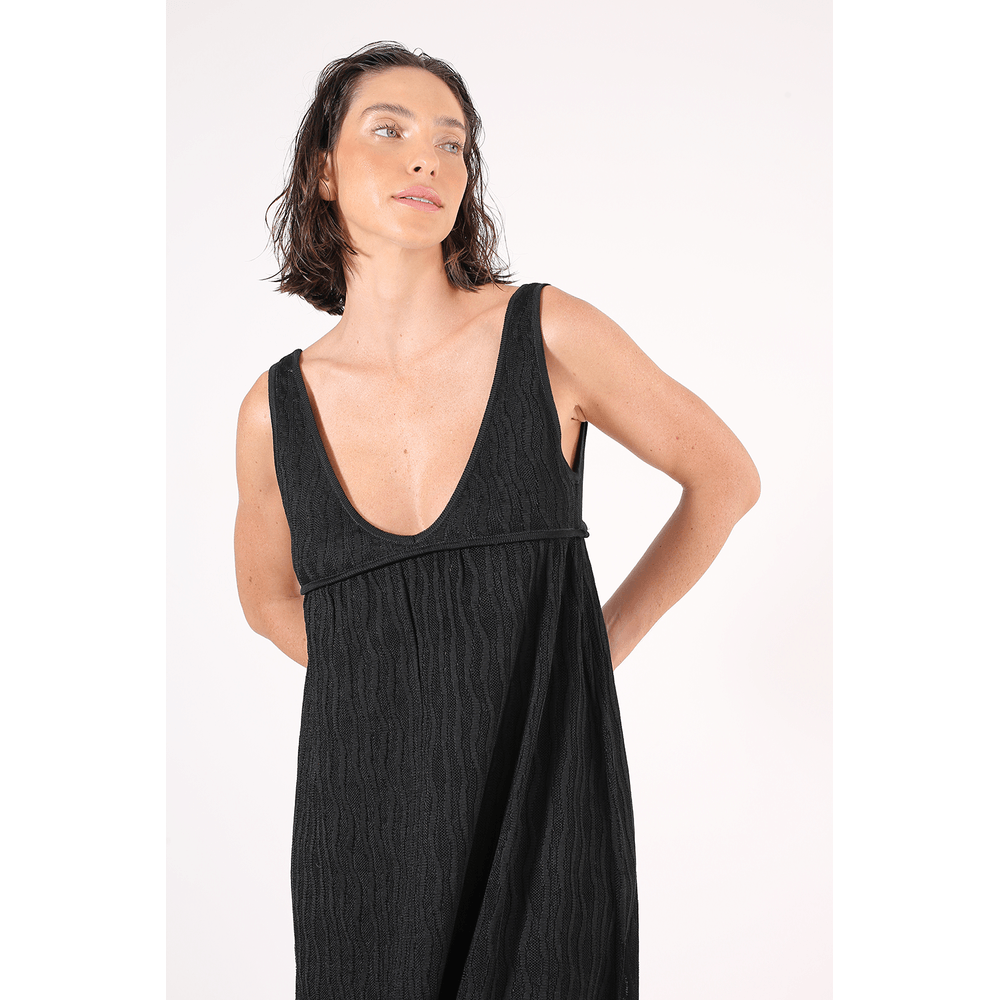 Vestido Hydra Preto Tata - Preto - gallerist